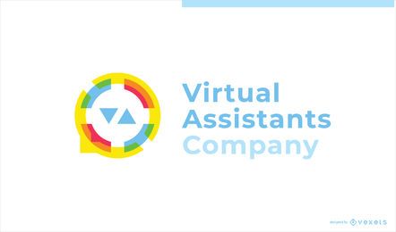 Descarga Vector De Asistente Virtual Diseño De Logotipo Personalizado ...