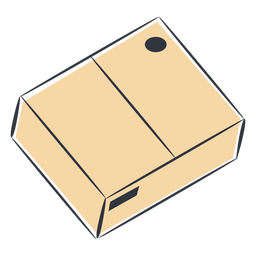 Cardboard Box Closed Transparent PNG & SVG Vector