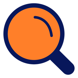 Lupe einfaches Symbol - Transparenter PNG und SVG-Vektor