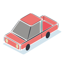 Red Car Isometric PNG & SVG Design For T-Shirts