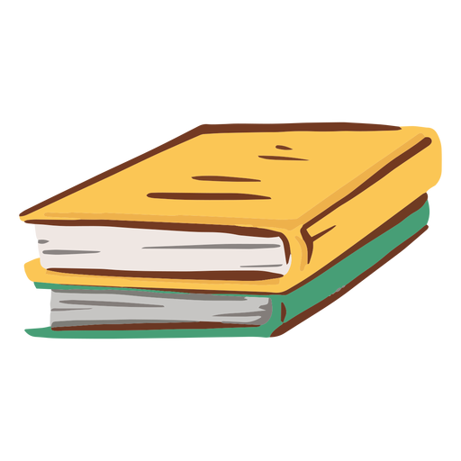 Two books simple flat - Transparent PNG & SVG vector file