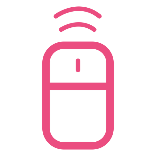 Wireless mouse icon stroke pink - Transparent PNG & SVG vector file