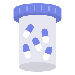 Capsules Pills Container Flat PNG & SVG Design For T-Shirts