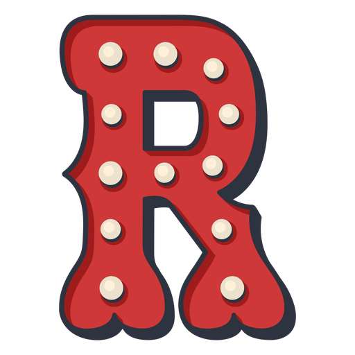 Carnaval letra r color - Descargar PNG/SVG transparente