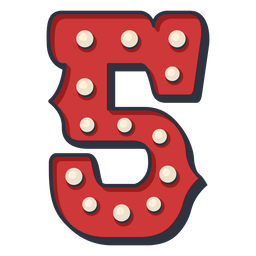 Carnival Number Five Color PNG & SVG Design For T-Shirts