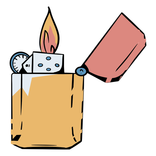 Zippo illustration - Transparent PNG & SVG vector file