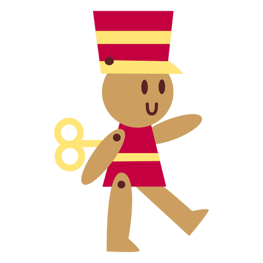 Wind up toy soldier flat - Transparent PNG & SVG vector file