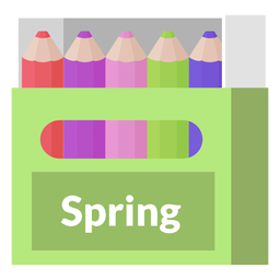 Spring Tones Color Pencils PNG & SVG Design For T-Shirts