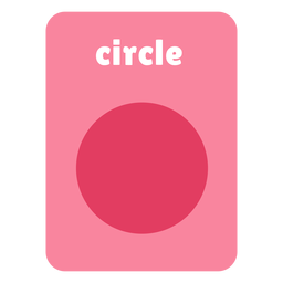 Circle Shape Flashcard PNG & SVG Design For T-Shirts