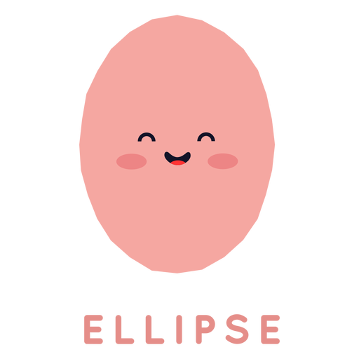 Cute ellipse shape - Transparent PNG & SVG vector file