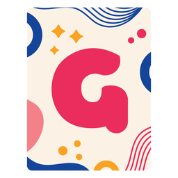 Letter G Flashcard PNG & SVG Design For T-Shirts