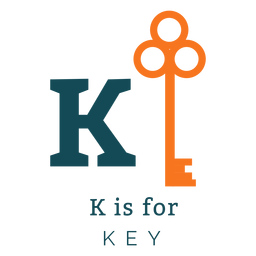Letter K Key Alphabet PNG & SVG Design For T-Shirts