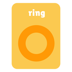 Ring Shape Flashcard PNG & SVG Design For T-Shirts