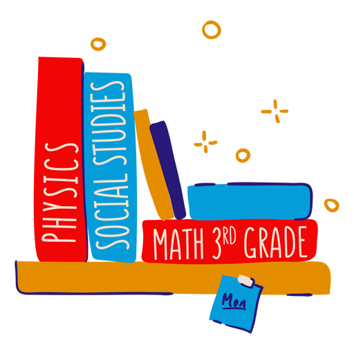 Subject books flat - Transparent PNG & SVG vector file