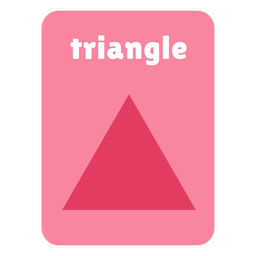 Triangle Shape Flashcard Transparent PNG & SVG Vector