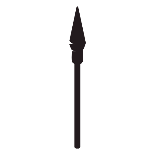 Aboriginal pike weapon black - Transparent PNG & SVG vector file