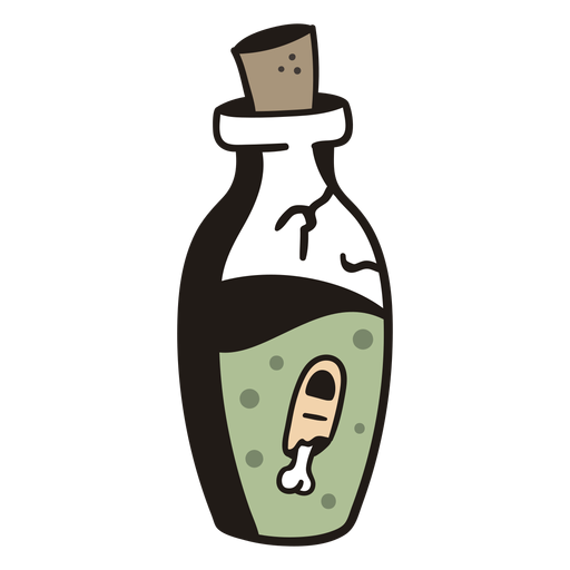 Disgusting bottle hand drawn - Transparent PNG & SVG vector file
