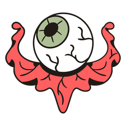 Disgusting Eyeball Hand Drawn PNG & SVG Design For T-Shirts