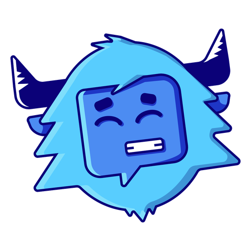 Yeti sonrisa emoji - Descargar PNG/SVG transparente