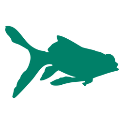 Fish Swimming Silhouette PNG & SVG Design For T-Shirts