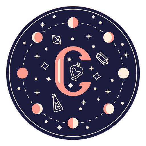 Letter c magic banner - Transparent PNG & SVG vector file