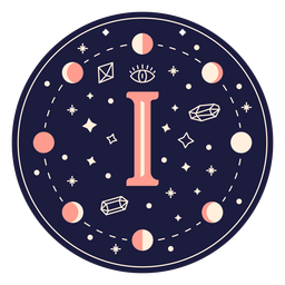 Letter I Magic Banner PNG & SVG Design For T-Shirts