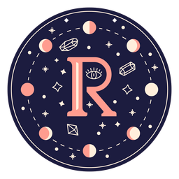 Letter R Magic Banner PNG & SVG Design For T-Shirts