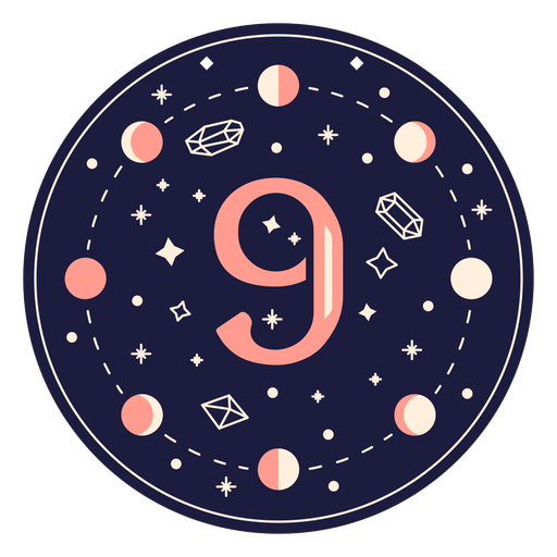 Number 9 magic banner - Transparent PNG & SVG vector file