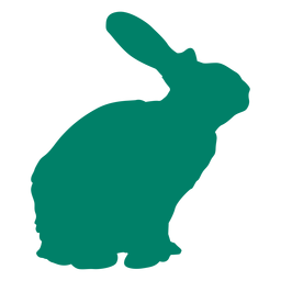 Sitting Rabbit Silhouette PNG & SVG Design For T-Shirts