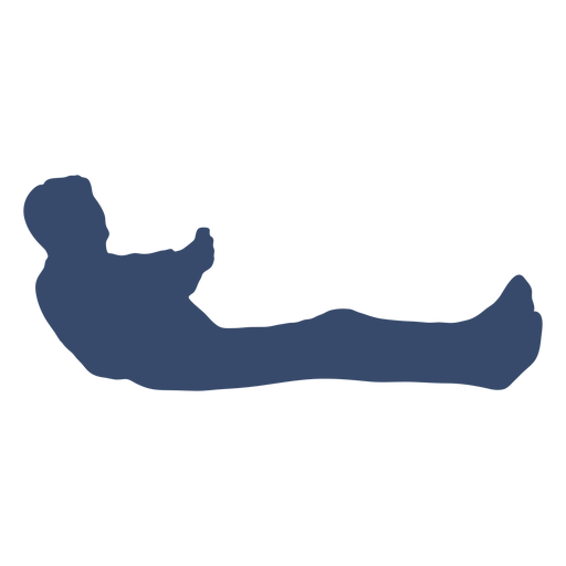 Laying man about get up silhouette - Transparent PNG & SVG vector file