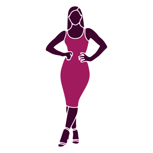 Women sexy posing hands on hip - Transparent PNG & SVG vector file