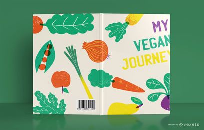 Vegan Journal Book Cover Design Vector Download
