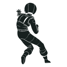 Back View Astronaut Silhouette PNG & SVG Design For T-Shirts