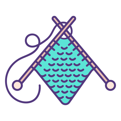 Colored wool knitting - Transparent PNG & SVG vector file