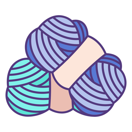Colored wool threads - Transparent PNG & SVG vector file