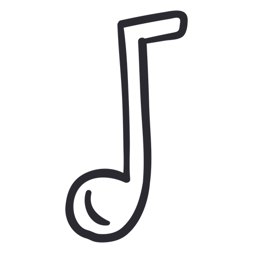 Isolated quaver stroke - Transparent PNG & SVG vector file