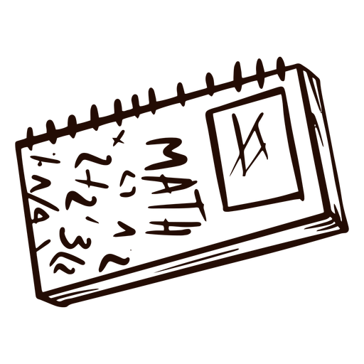 Math notebook hand drawn - Transparent PNG & SVG vector file