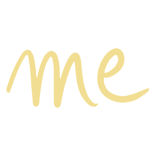 Me letters doodle - Transparent PNG & SVG vector file