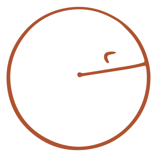 Radius circle doodle - Transparent PNG & SVG vector file