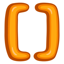 Design PNG E SVG De Pontuação De Colchetes Brilhante Para Camisetas