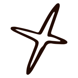 Star Simple Hand Drawn PNG & SVG Design For T-Shirts