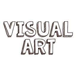 Visual Art Lettering PNG & SVG Design For T-Shirts