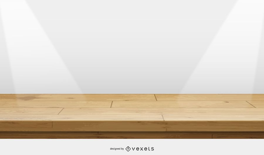 Wooden Stage Illustration - Vector Download