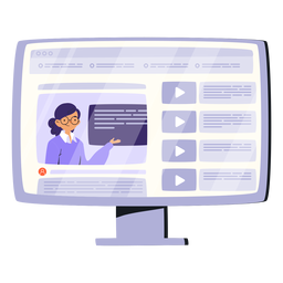 Computer Screen Video Illustration PNG & SVG Design For T-Shirts