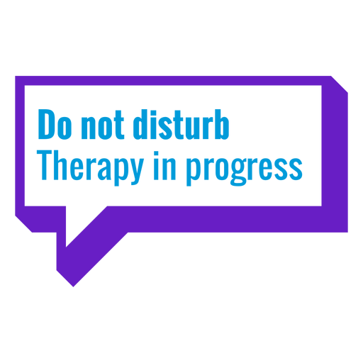 Do not disturb therapy badge - Transparent PNG & SVG vector file
