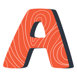 Letter A Red Illustration PNG & SVG Design For T-Shirts