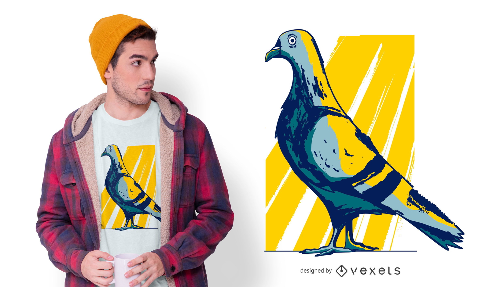 Designs Gráficos para Camisetas e Merch de ilustracao de passaro