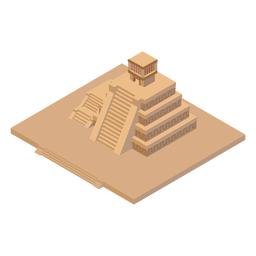 Aztec Pyramid Isometric PNG & SVG Design For T-Shirts