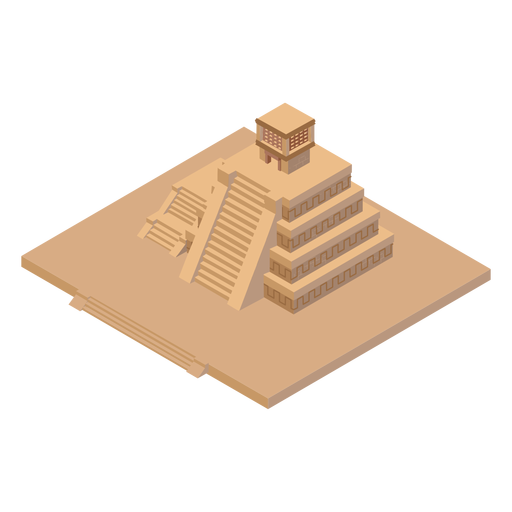 Aztec pyramid isometric - Transparent PNG & SVG vector file