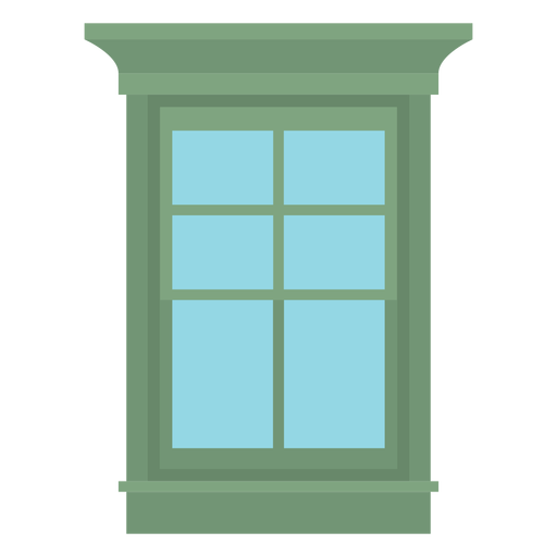 Window double hung flat - Transparent PNG & SVG vector file